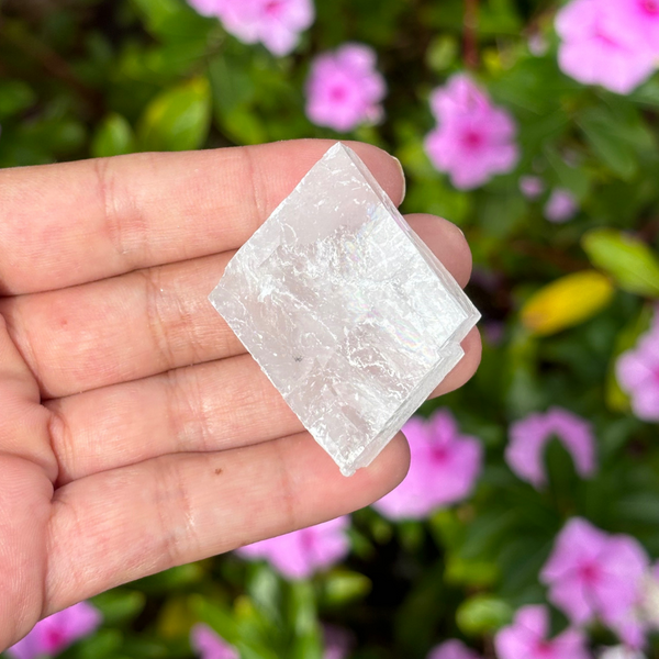 White Calcite Natural Rhombohedral Specimen – Peace Love Meditate South ...